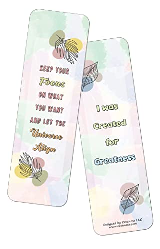 Positive Manifestation Bookmarks (5-Sets X 6 Cards)