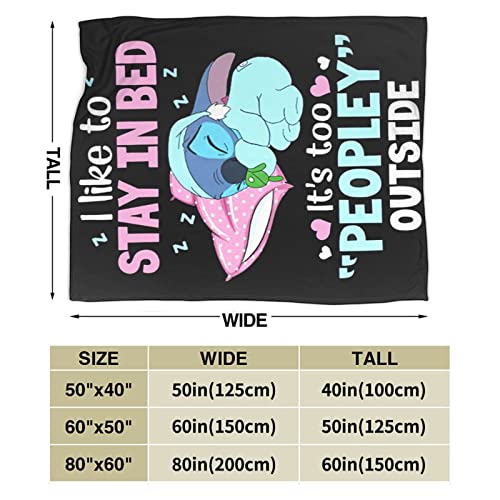 Shazi Cartoon Blankets Super Soft Throw Blanket Air Conditioner Blanket Warm Cozy Flannel Blanket for Couch Bed Sofa Car 50inchX40inch