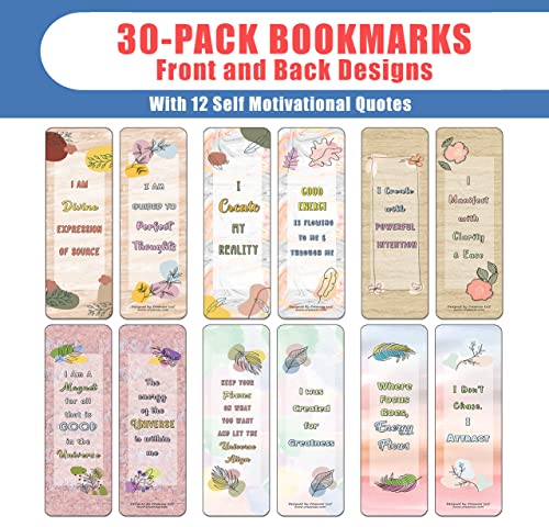 Positive Manifestation Bookmarks (5-Sets X 6 Cards)
