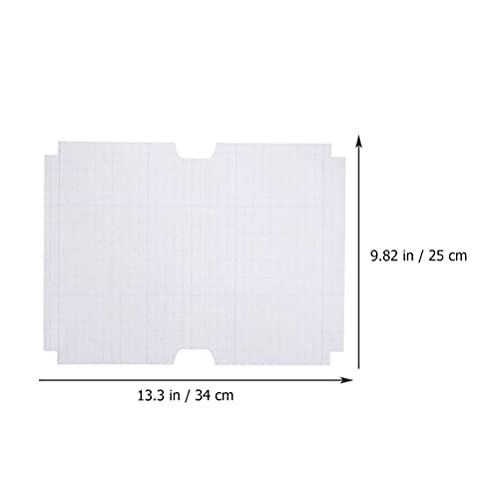 Cabilock 20Pcs Book Cover Plastic Clear Textbook Wrap Protector Self Adhesive Bookcover Adhesive Liner to Cover Books Textbook Wraps Waterproof Book Cove Protector for