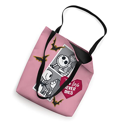 Tim Burton’s The Nightmare Before Christmas Jack Sally Heart Tote Bag