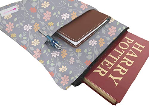 Little Flowers Book Sleeve - Book Cover for Hardcover and Paperback - Book Lover Gift - Notebooks and Pens Not Included