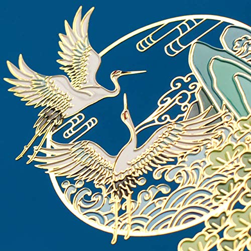 Retro Metal Bookmark, Unique Carved Pendant Charm Book Marker for Book Lovers Metal Pagination Mark Student Gift Book Clip(E)