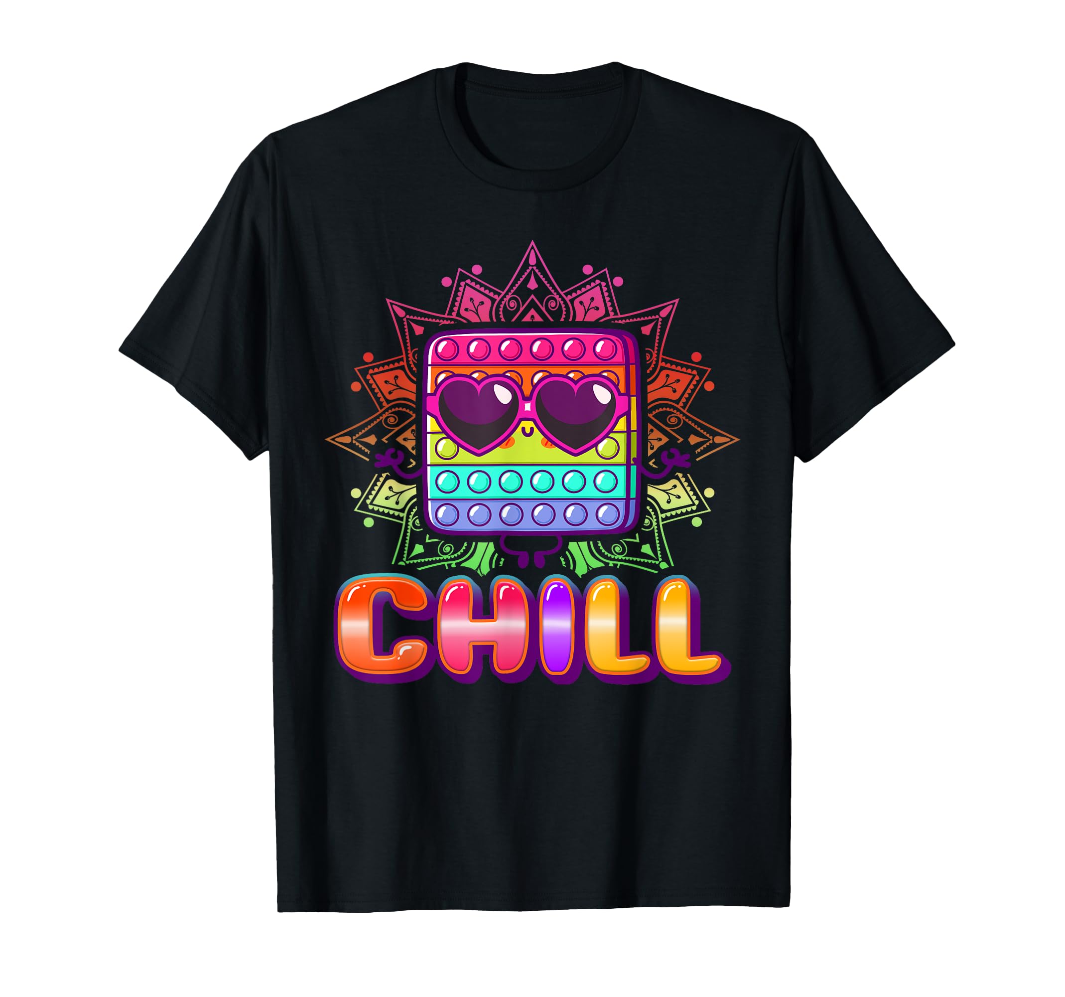 Pop It Rainbow Fidget Toy for Kids, Girls T-Shirt