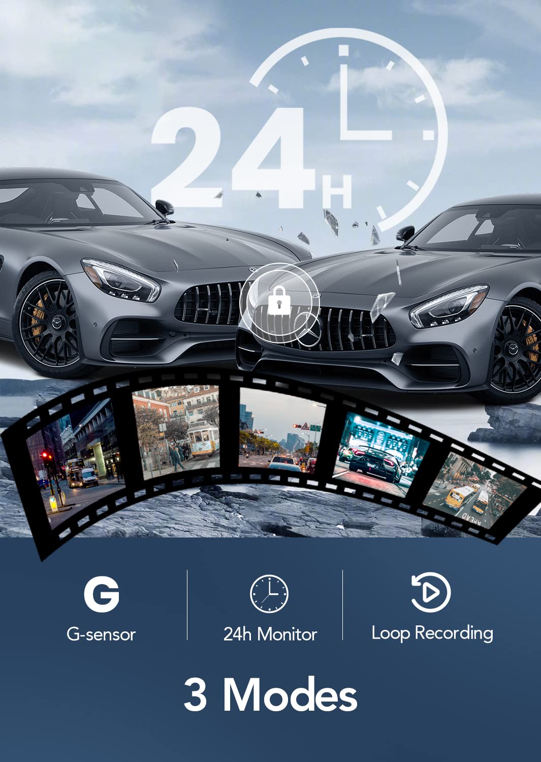 DDPAI Dash Cam 4k, 2160P Dash Camera for Cars Built in 5G WiFi GPS, Car Camera with 64G EMMC, Sony IMX415, Night Vision, WDR, G-Sensor, 24H Parking Monitor
