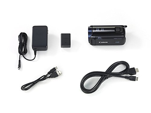 Canon VIXIA HF R600 Full HD Camcorder with 3 inch Touchscreen and 57x Advanced Zoom - Black (Renewed)