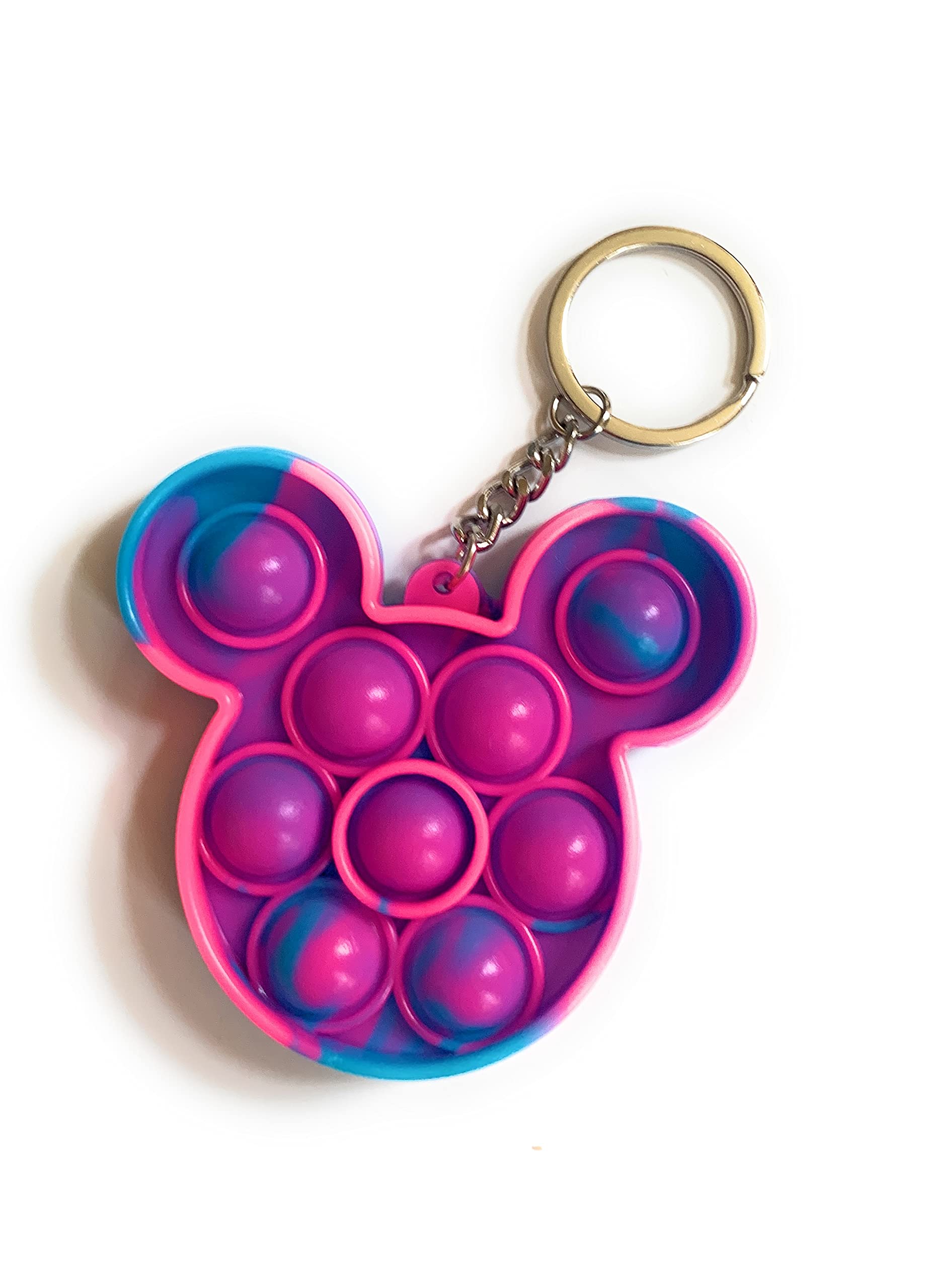 Pop It Glow in The Dark Bubble Pop Fidget Autism Sensory Toys 225 Bubble Popper Toy & Bubble Popper Keychain Stress Relief ADHD