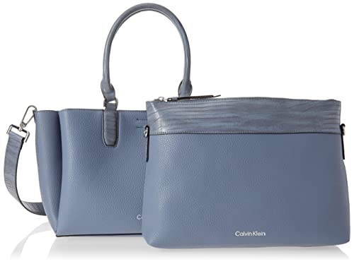 Calvin Klein Rita 2 in 1 Organizaional Satchel, Flint Stone