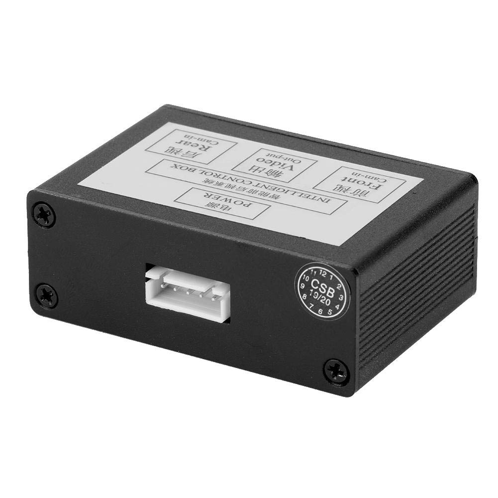 Camera Converter, Smart Car Parking Camera Converter Front Rear View Video Switch Channel Control Box Adapter