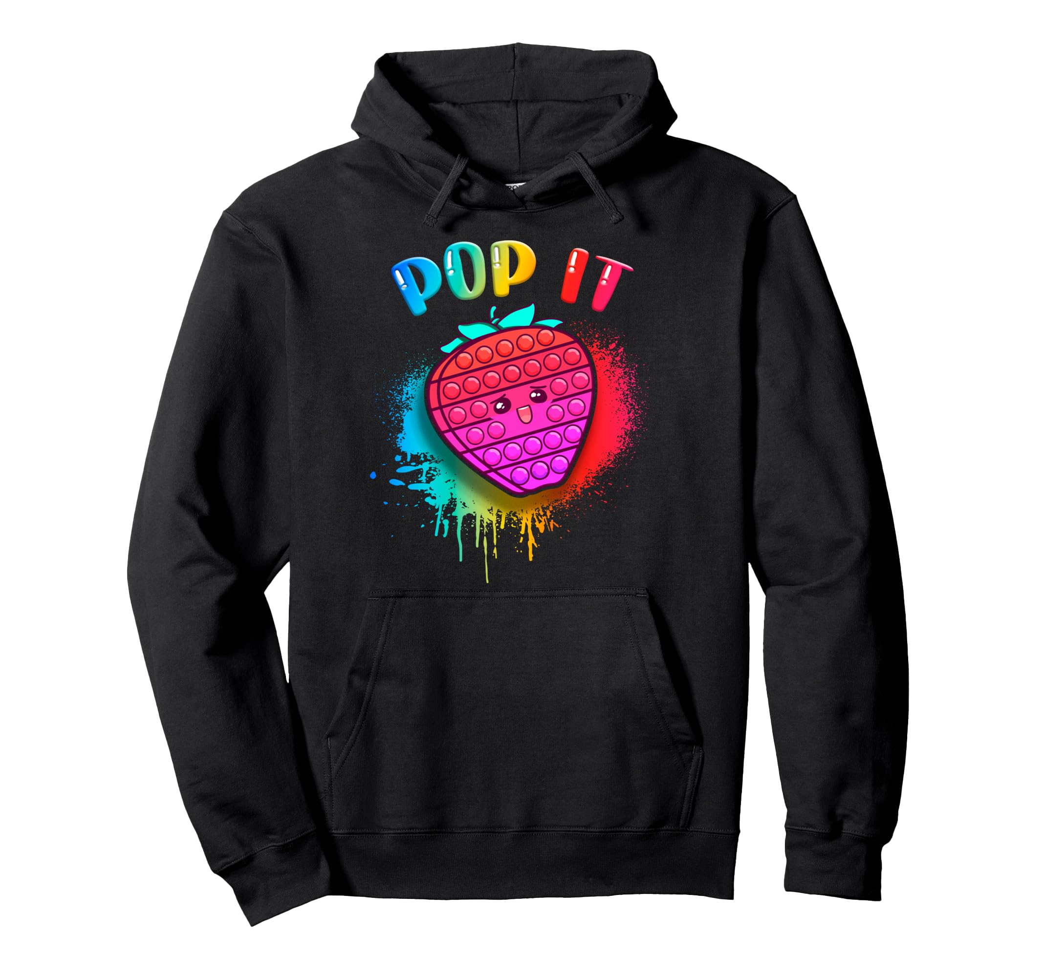 Strawberry Pop It Fidget Toy for Girls Pop It Pullover Hoodie