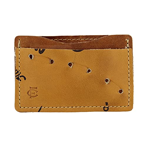 FIELDERS CHOICE GOODS Leather Cardholder - Front Pocket Wallet Handcrafted from Vintage Baseball Gloves by FC Goods