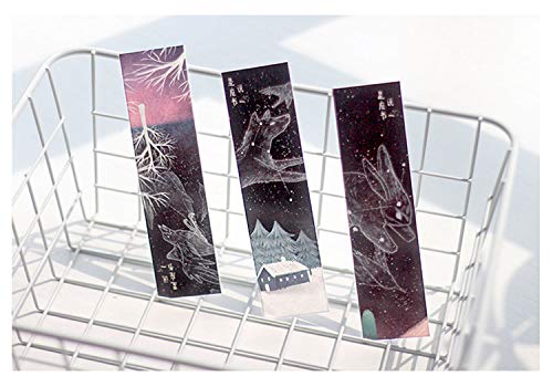 The Constellation Theme Colorful Bookmarks, 30 PCS