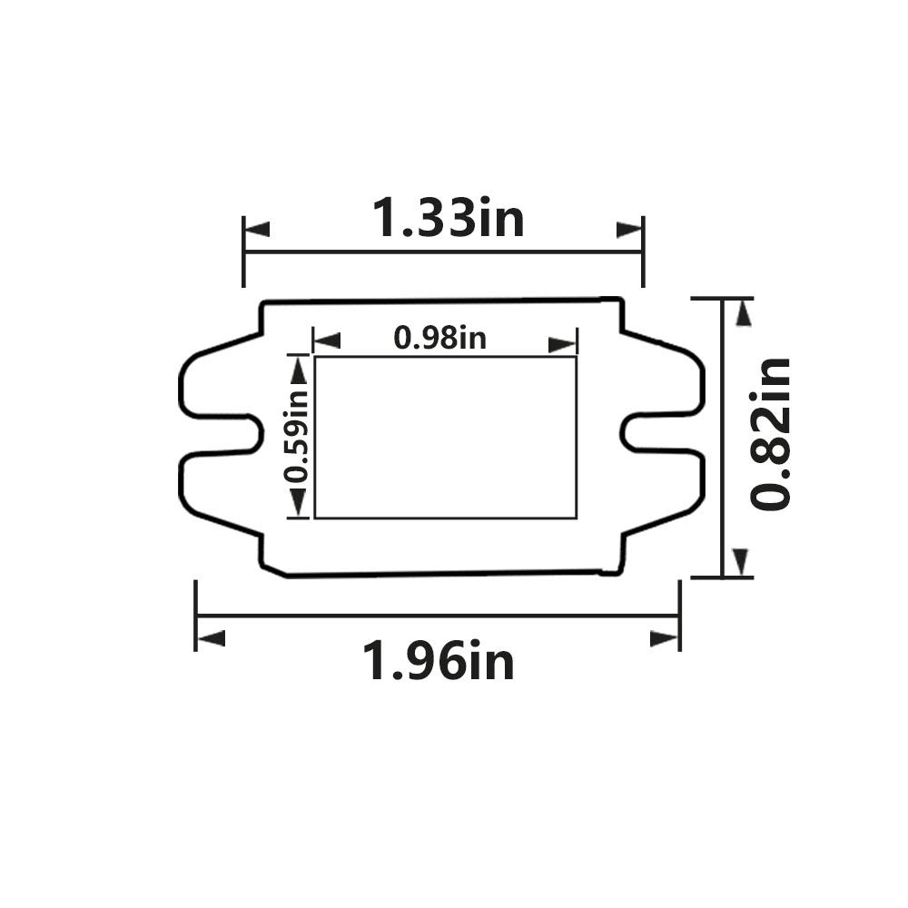 Dorhea 12V to 6V Car Power Voltage Converter DC 9V-22V 12V to DC 6V Buck Voltage 3A 18W Waterproof DC Step Down Volt Module Power Supply Board Compatible with Car Vehicle Automotive LED Display Radio