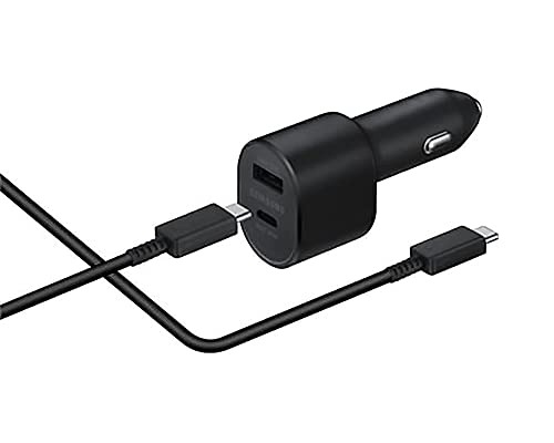 SAMSUNG Super Fast Dual Car Charger (45W+15W) Two Ports EP-L5300 Black