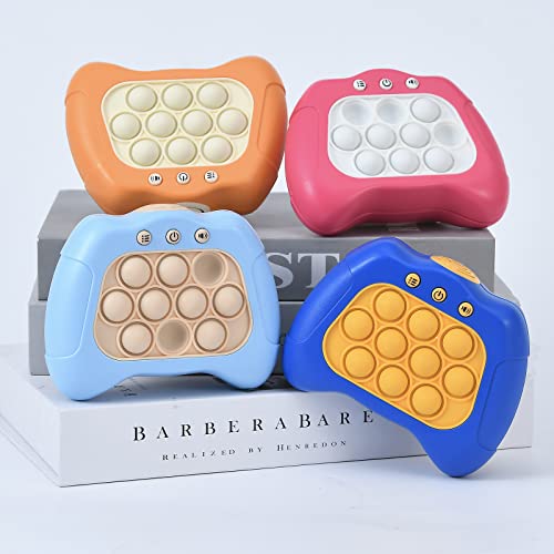 Electronic Pop Light Up Fidget Game,Handheld Pop Games,Breakthrough Educational Game Console,Sensory Toy(Light Blue)