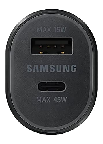 SAMSUNG Super Fast Dual Car Charger (45W+15W) Two Ports EP-L5300 Black
