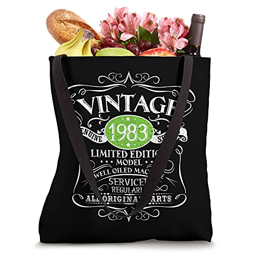 Vintage 1983 39th Birthday Gift Men Women Original Design Tote Bag