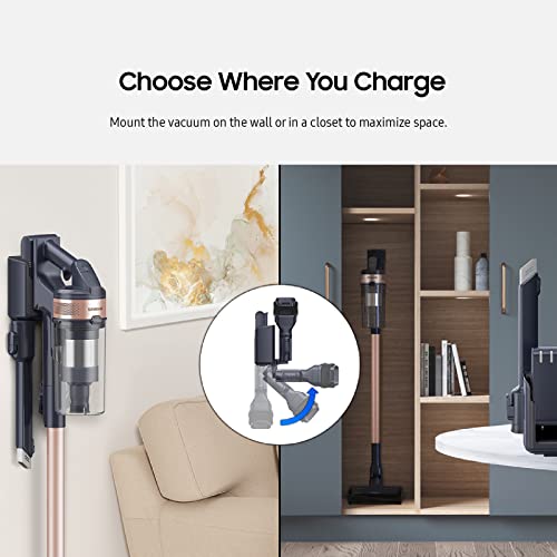 SAMSUNG Jet 60 Flex Cordless Stick Vacuum Cleaner, Lightweight, Portable w/ Removable Battery, Powerful Household Cleaning for Hardwood Floors, Tile, Carpets, Area Rugs, VS15A6031R7, Rose Gold