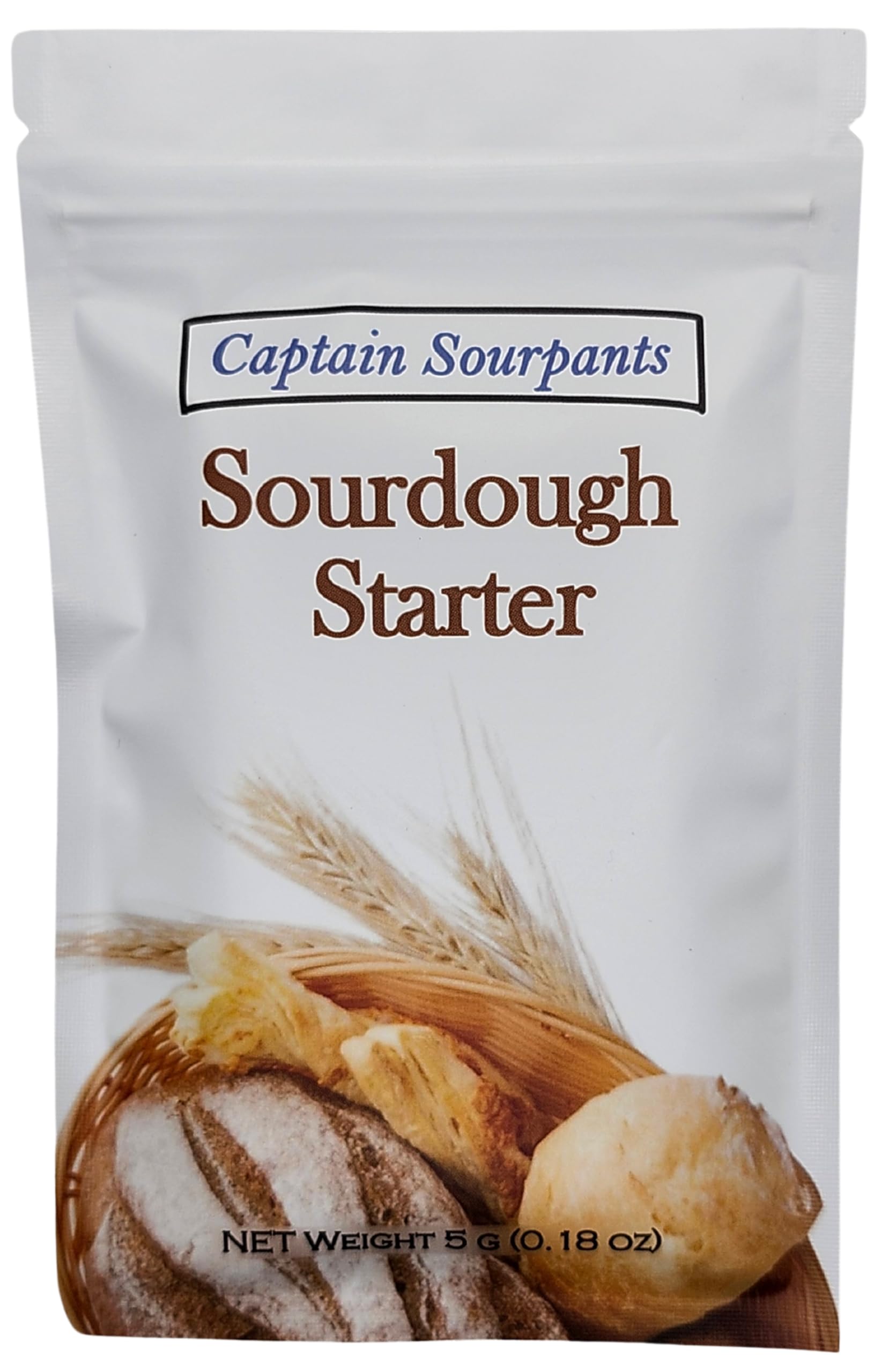Sourdough Starter - Dehydrated Heirloom Style Sourdough Starter for Sourdough Bread, Pizza, Buns, Pancakes, Muffins | Easy to follow instructions. By Captain Sourpants