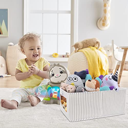 BAIYOUKE 2 Pack Storage Baskets, Foldable Organizing Basket Bin for Home, Nursery, Closet & Shelves Organization | Storage Basket Cube Shelf Organizer (Black and White Plaid)