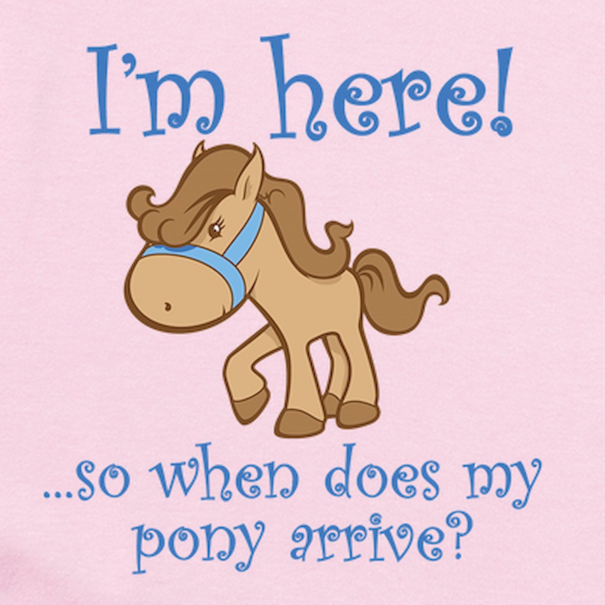 CafePress Pony Infant Bodysuit Cute Infant Bodysuit Baby Romper Petal Pink