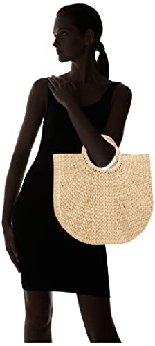 The Drop Women's Jileen Top Handle Straw Bag, Natural, One Size