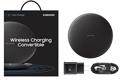 Samsung Qi Certified Fast Charge Wireless Charging Convertible Stand/Pad - US Version - Black - EP-PG950TBEGUS