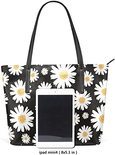 Zoyen Women Handbag Tote Bag Small Fresh Daisy Flowers Shoulder Bags Handle Satchel Purses