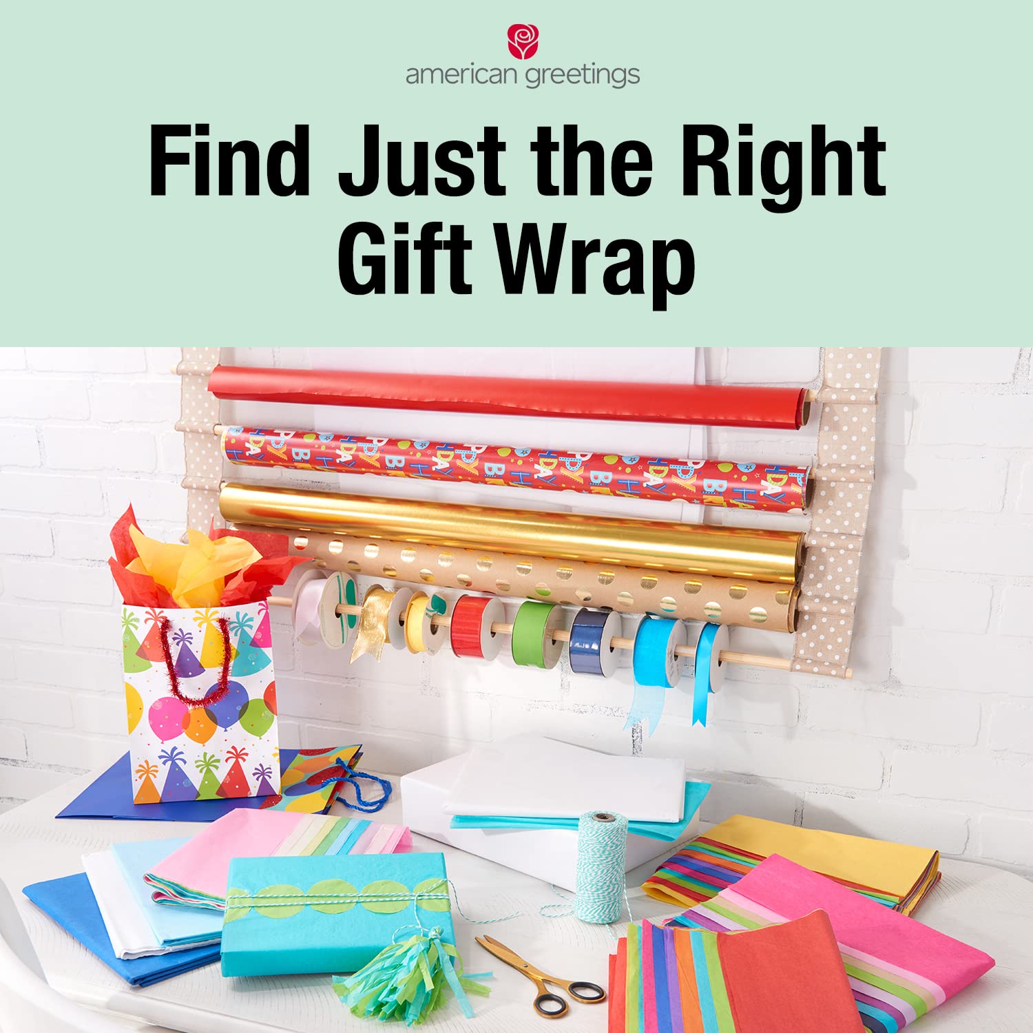 American Greetings Bulk Rainbow Tissue Paper for Birthdays, Easter, Mother's Day, Father's Day, Graduation and All Occasions (200-Sheets)