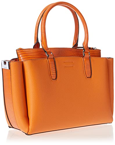 Calvin Klein Rita 2 in 1 Organizaional Satchel, Flame Orange