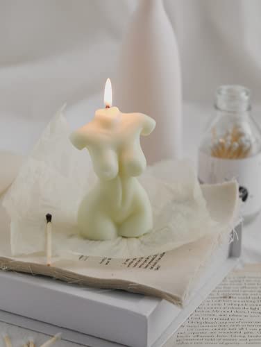 Bubble Candle Soy Wax Scented Candle Hand Poured Scented Candle and Female Body Shaped Candle Set2 Pieces Handmade Candle Decorative Candle for Bedroom Bathroom Wedding Use or Gifting