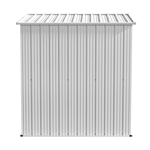 Ribitek Outdoor Storage Shed 5FT x 3FT, Metal Garden Shed Backyard Storage Shed with Lockable Door, Waterproof Tool Shed for Yard, Patio, Lawn