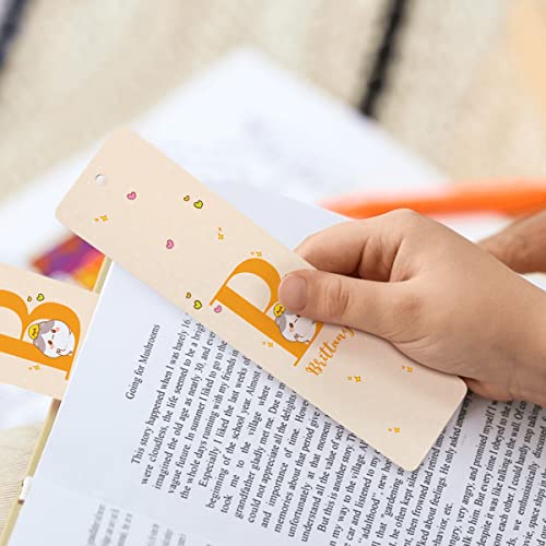 GOLEEX Personalized Initial Bookmark Cat Magnetic Bookmarks Customized Name Letter Page Markers Cute Reading Gifts for Book Lovers Kids Women Girls Students Adults at Christmas