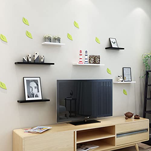 JPND Floating Shelf, Set of 2 Wall Shelves,30 in W x 12.75 in D x 2 in H Wooden Floating Wall Shelf with Invisible Brackets for Living Room/Bedroom/Bathroom/Kitchen Storage and Decor, Walnut