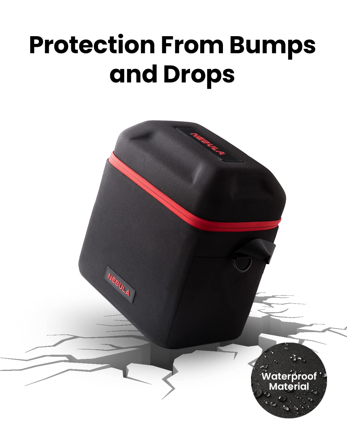 NEBULA Cosmos Laser Travel Case, Customized for Cosmos Laser Series, Waterproof and Protective Polyester with Anti-Collision Material, Hand and Shoulder Strap Included