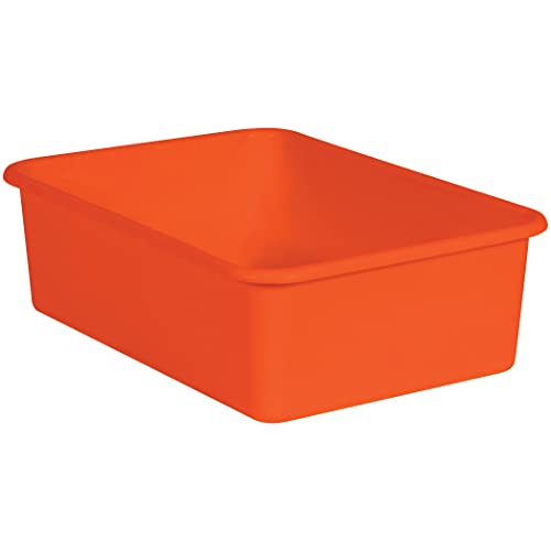 Teacher Created ResourcesĀ® Orange Large Plastic Storage Bin
