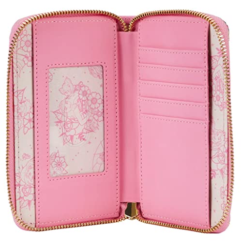 Loungefly Disney Princess Tattoo Zip Around Wallet Disney Princess One Size
