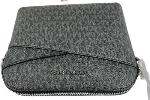 Michael Kors Jet Set Medium Crossbody Leather Handbag (BLK)