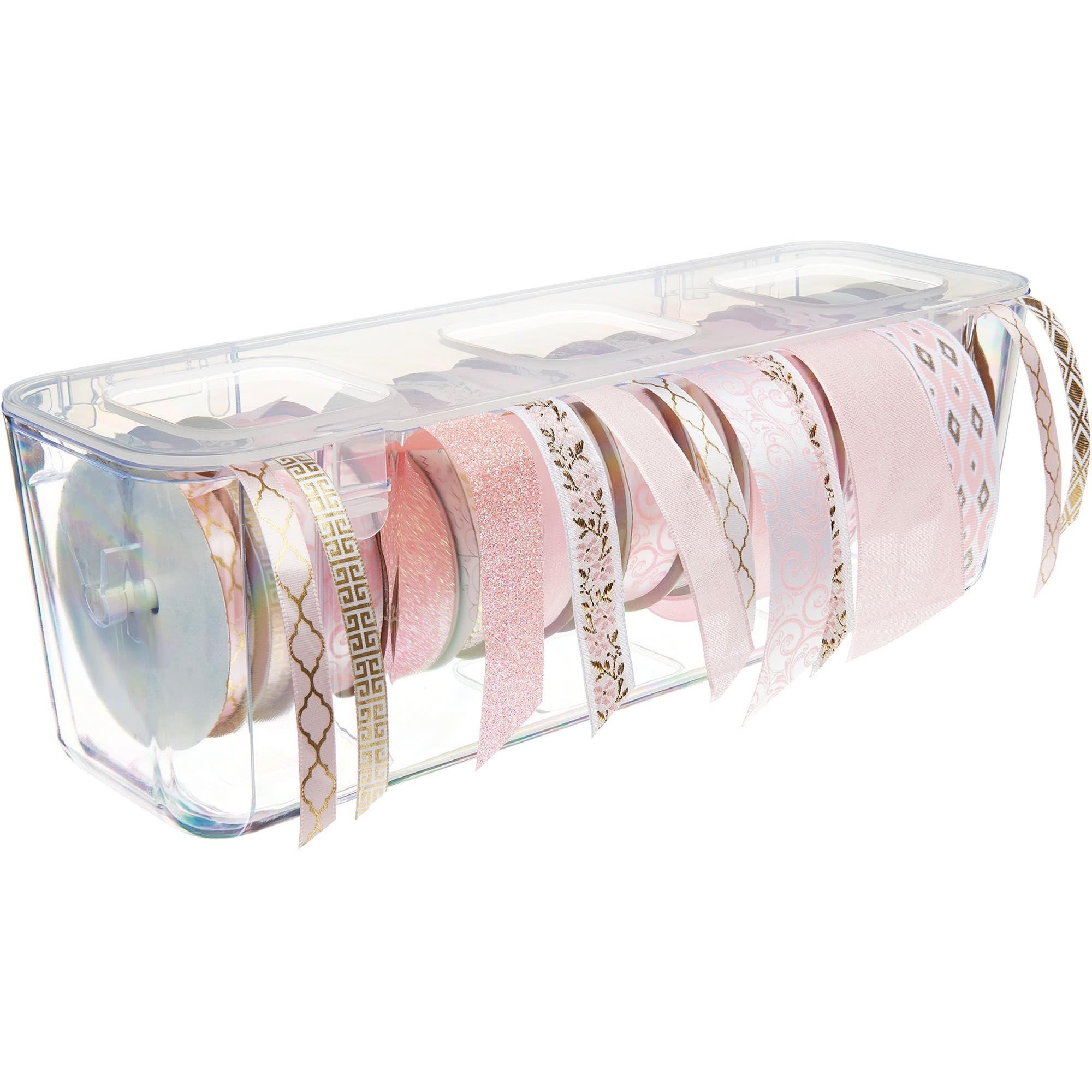 Deflecto Ribbon Dispenser, Clear