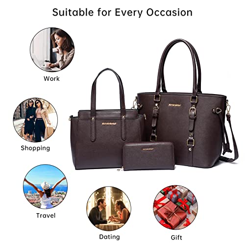 Montana West Purses and Handbags for Women Tote Purse and Wallet Set Shoulder Bag for Women 3pcs MWC3-C032WCF