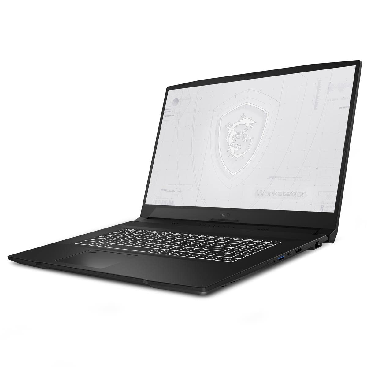 MSI WF76 11UI-400 FHD Mobile Workstation Intel Core i7-11800H Quadro T1200 16GB RAM 512GB NVME SSD WIN11 Pro 3 Year onsite Warranty - Black (11UI-647)