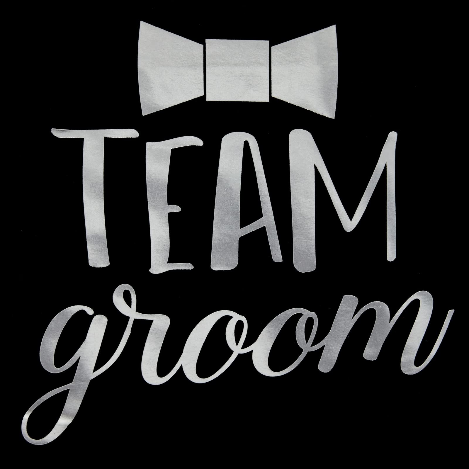 Juvale 20 Pack Bride and Groom Gift Bags with Tissue Paper for Wedding, Groomsmen, Bridesmaid, Reads Team Bride and Team Groom (8 x 4 x 9 In)