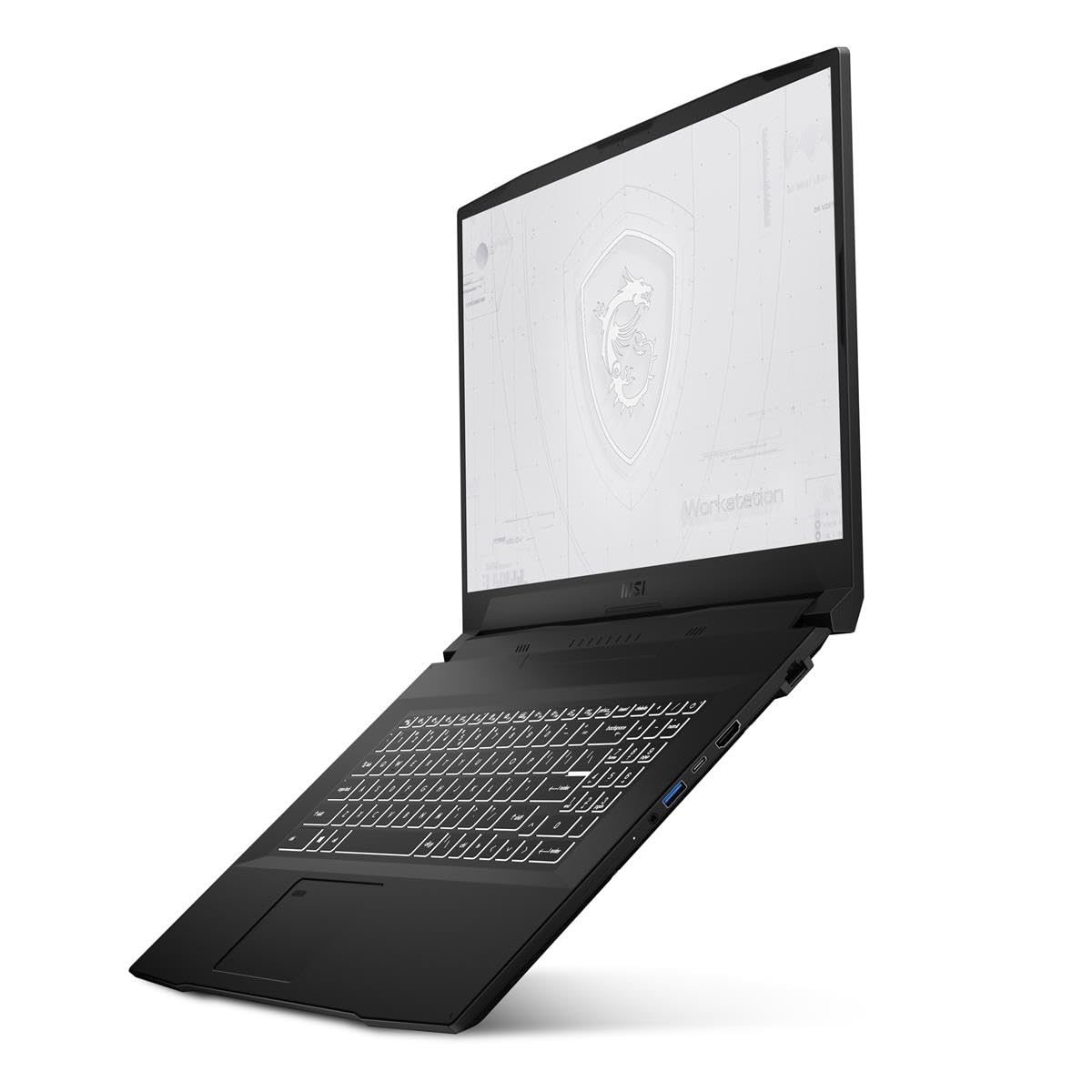 MSI WF76 11UI-400 FHD Mobile Workstation Intel Core i7-11800H Quadro T1200 16GB RAM 512GB NVME SSD WIN11 Pro 3 Year onsite Warranty - Black (11UI-647)