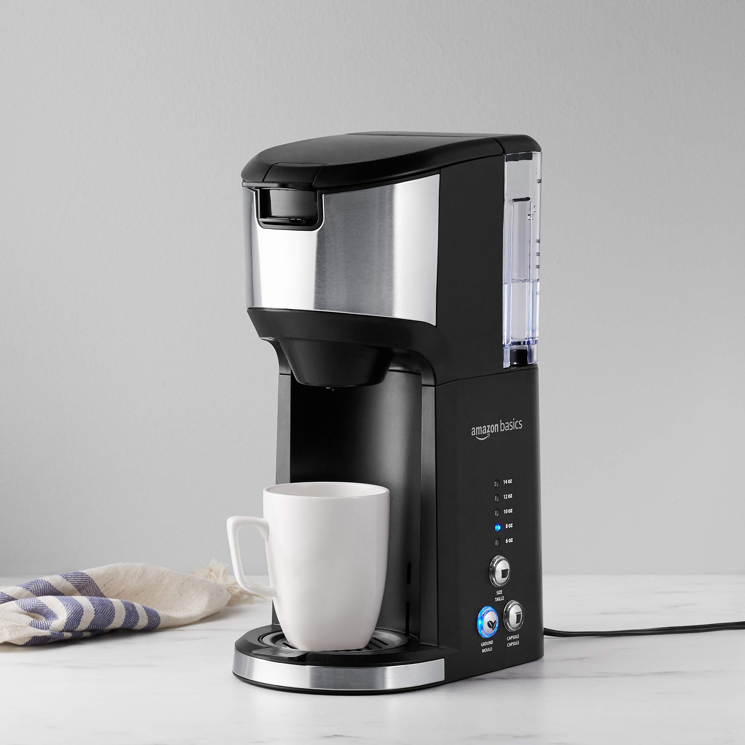 Amazon Basics Dual Brew Single Serve Capsule Coffee Maker