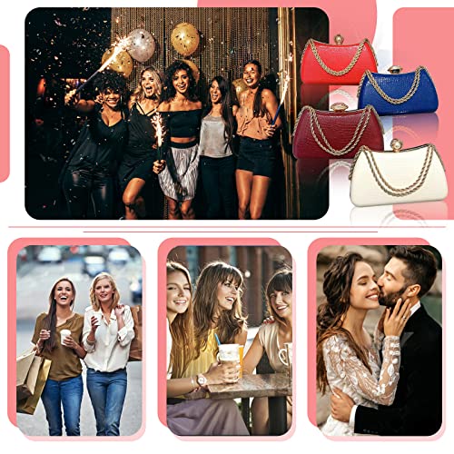 xuson Women Evening Purses Clutch Bags Formal Party Clutches Wedding Purses Cocktail Prom Handbags (wine red)