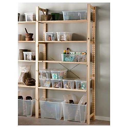 I-K-E-A SAMLA Transparent Box with Lid, Clear 15 ¼x11x11 Inches 6 Gallon
