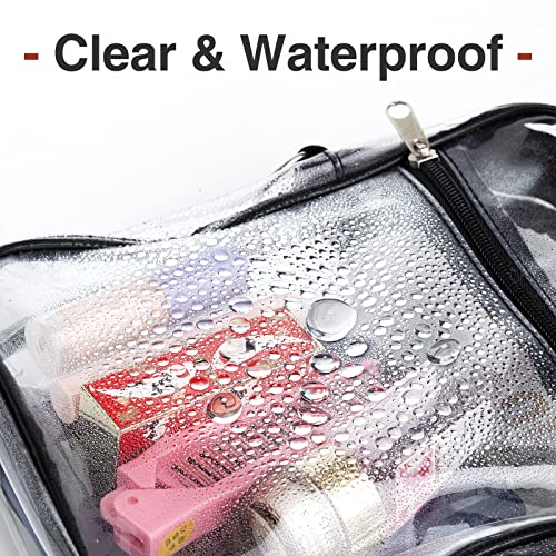Clear Bag Stadium Approved, See Through Plastic Crossbody Purse with Pockets, Adjustable Transparent Shoulder Tote Bag