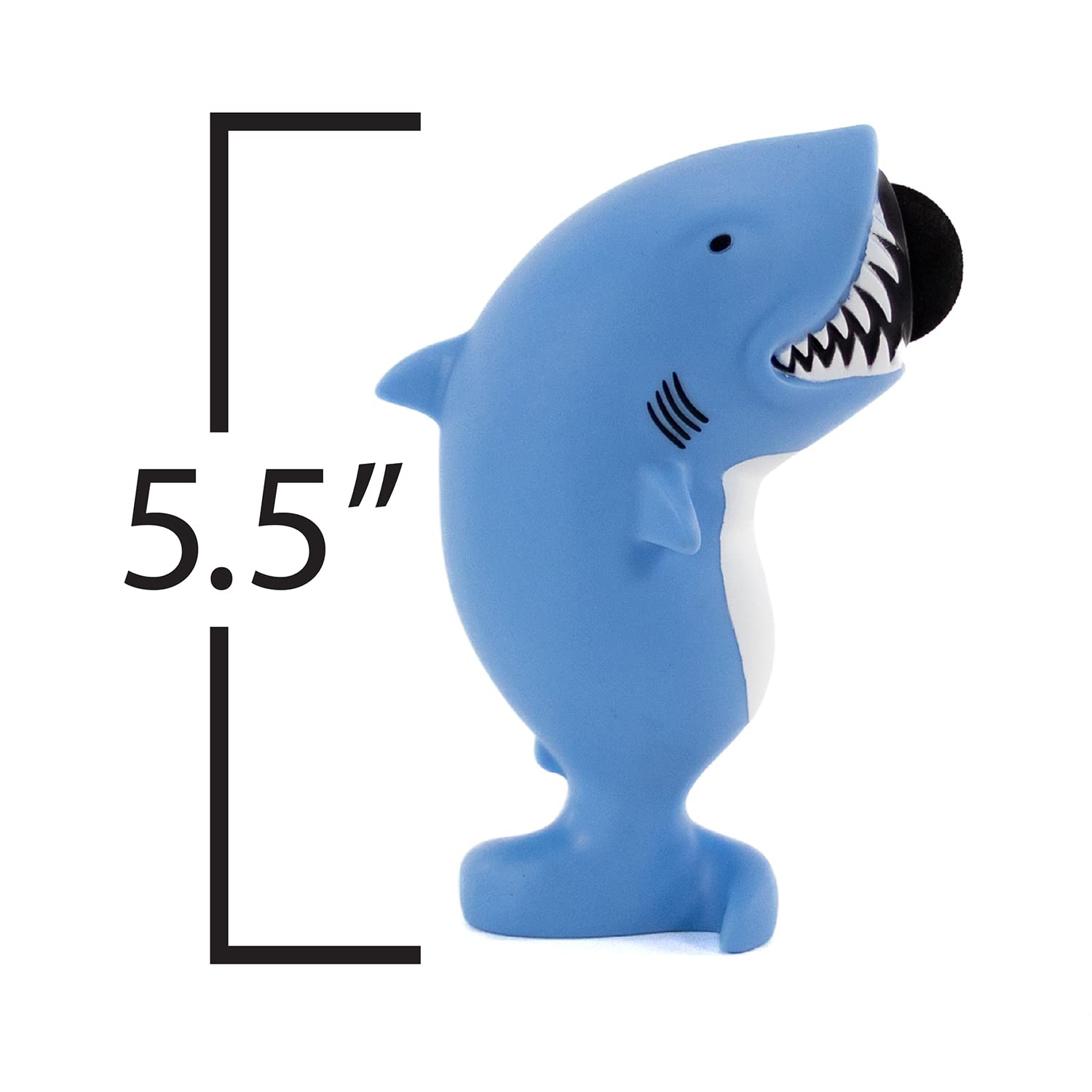 Hog Wild Shark Popper Toy 2-Pack - Launch Foam Balls Up to 20 Feet, Indoor/Outdoor Fun, 12 Balls Included, for All Occasions - Ages 4+ | Exciting & Entertaining Playtime