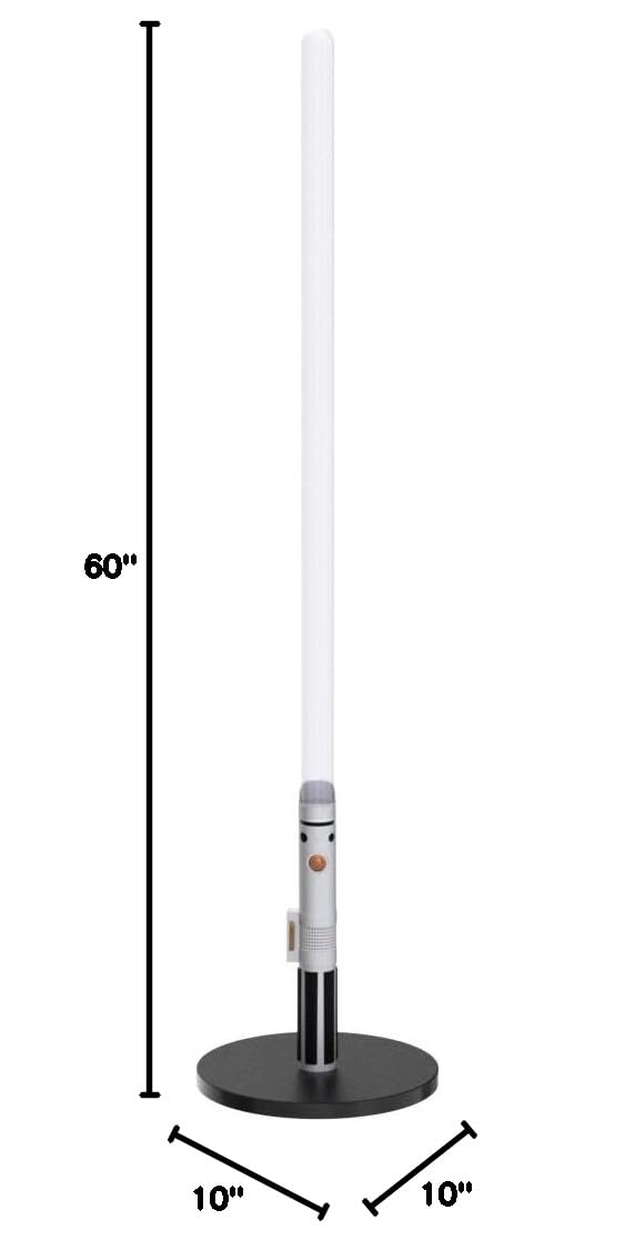 Star Wars Luke Skywalker Lightsaber Floor Lamp | Mood Light | 5-Feet Tall