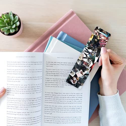 Bookmarks Metal Ruler Final Bookography Fantasy Measure VII Tassels Collage Bookworm for Christmas Ornament Markers Bookmark Gift Book Bibliophile Reading